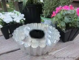 Transform Old Tube Pans into Charming DIY Tabletop Planters