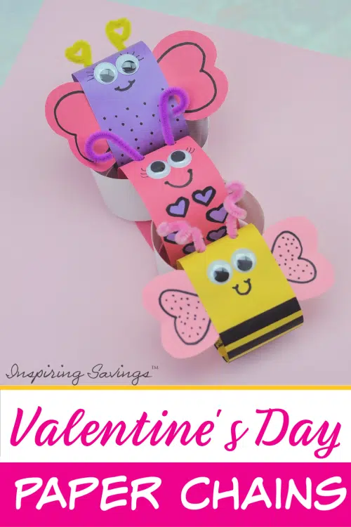 Adorable Valentine's Day Paper Chain Craft