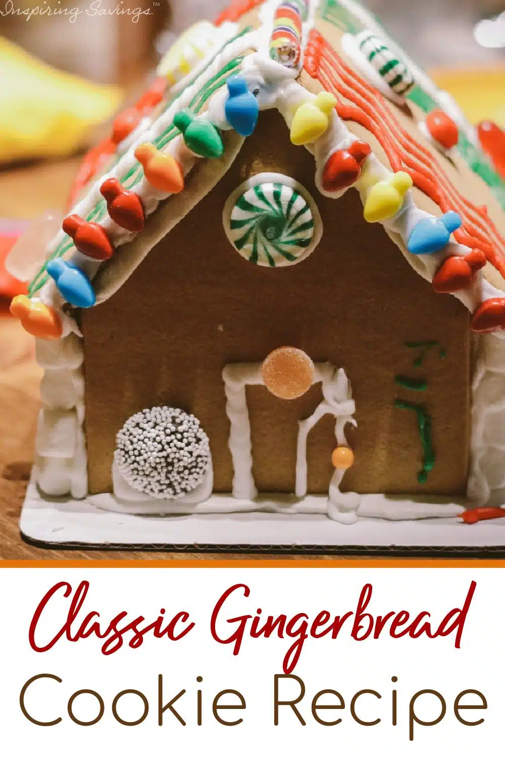 Classic Gingerbread House Cookie Mix Recipe - Includes Template