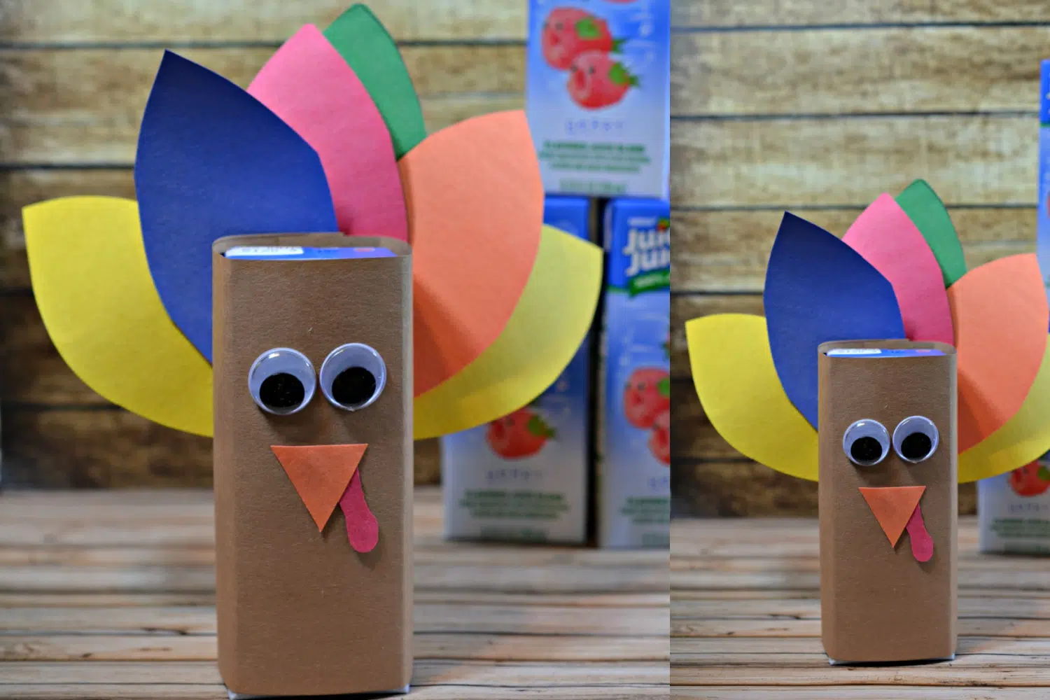 Thanksgiving Craft - Turkey Juice Box Covers