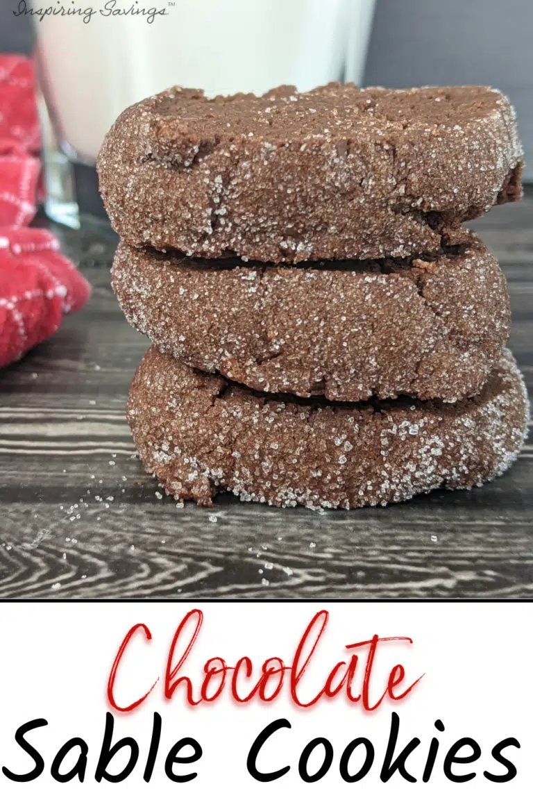 Sea Salt Chocolate Sables Cookies