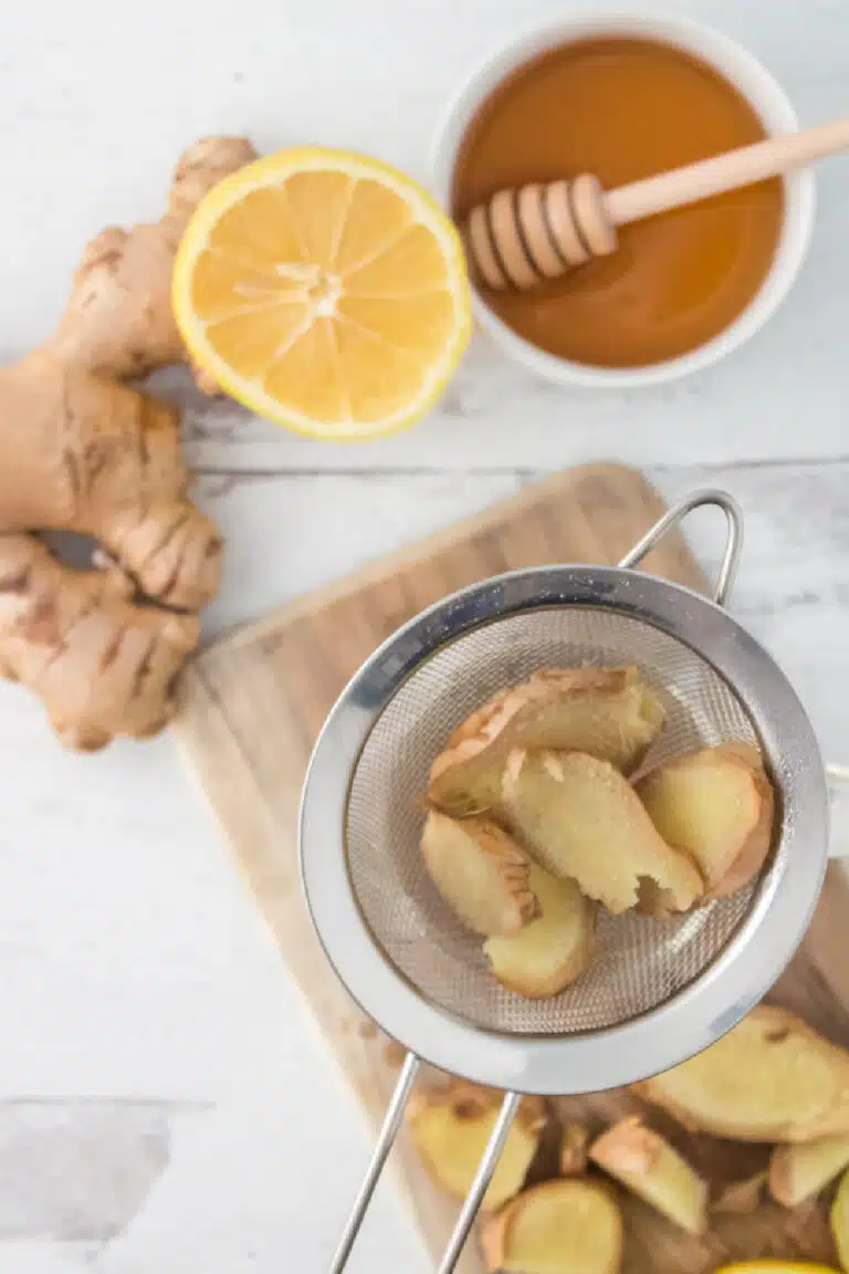Homemade Fresh Ginger Tea