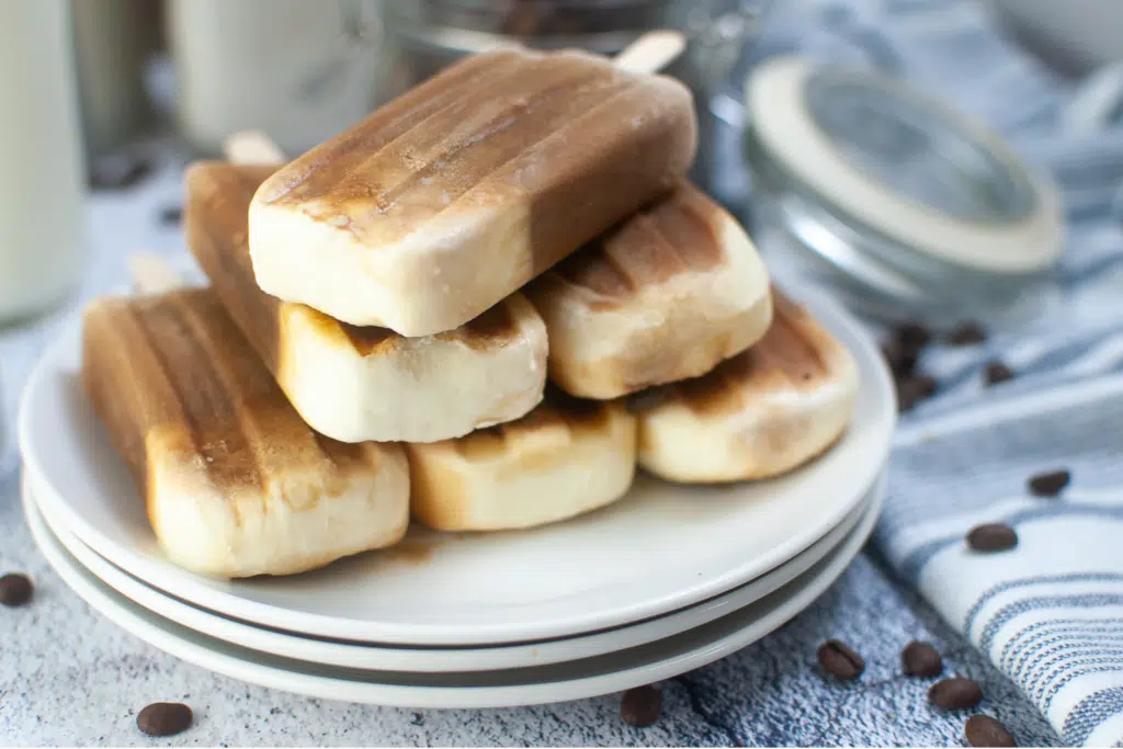 Creamy Coffee Latte Popsicles